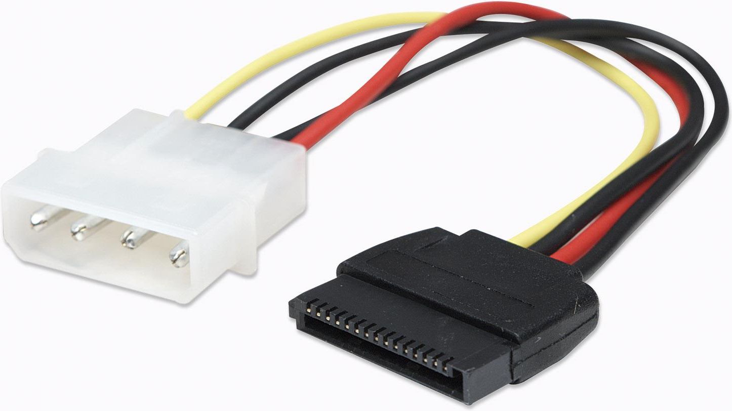 Adapter Zasilania HDD Molex - SATA 16cm Manhattan 342766 - Ceny i ...