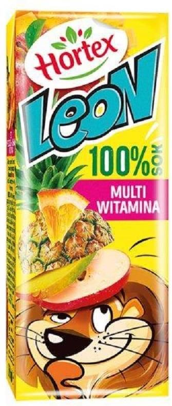Hortex Sok Multiwitamina Leon 200ml Kartonik - Ceny i opinie - Ceneo.pl