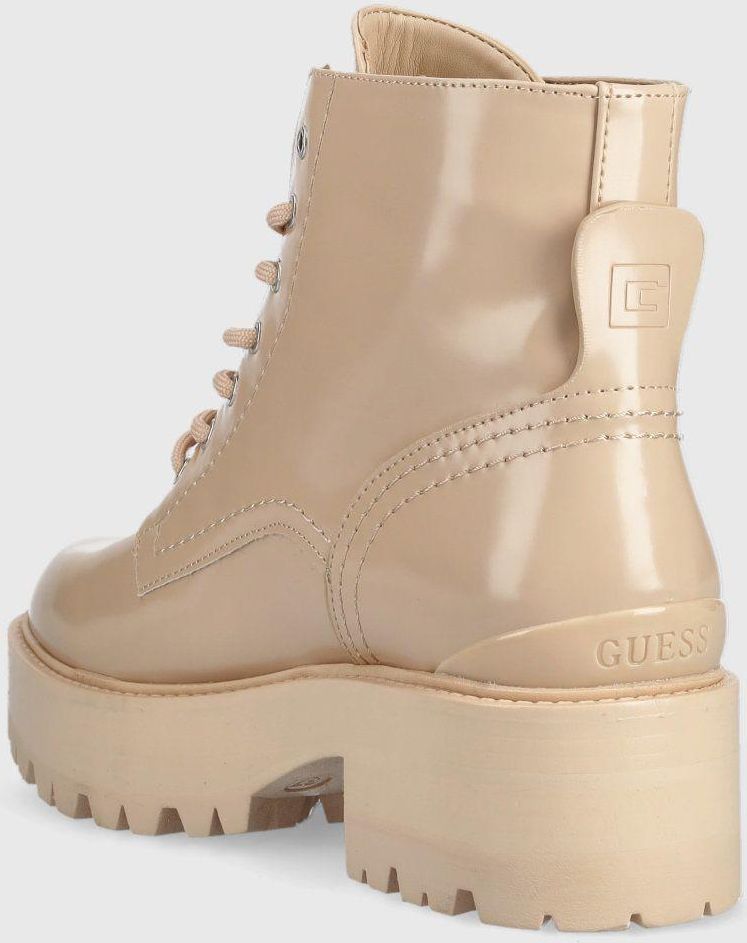 Guess workery Folowe damskie kolor beżowy na platformie - Ceny i opinie ...