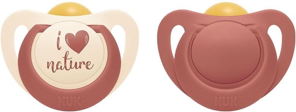 NUK for Nature, 6-18m-cy, lateksowy, terakota 2 szt - Ceny i opinie - Ceneo.pl