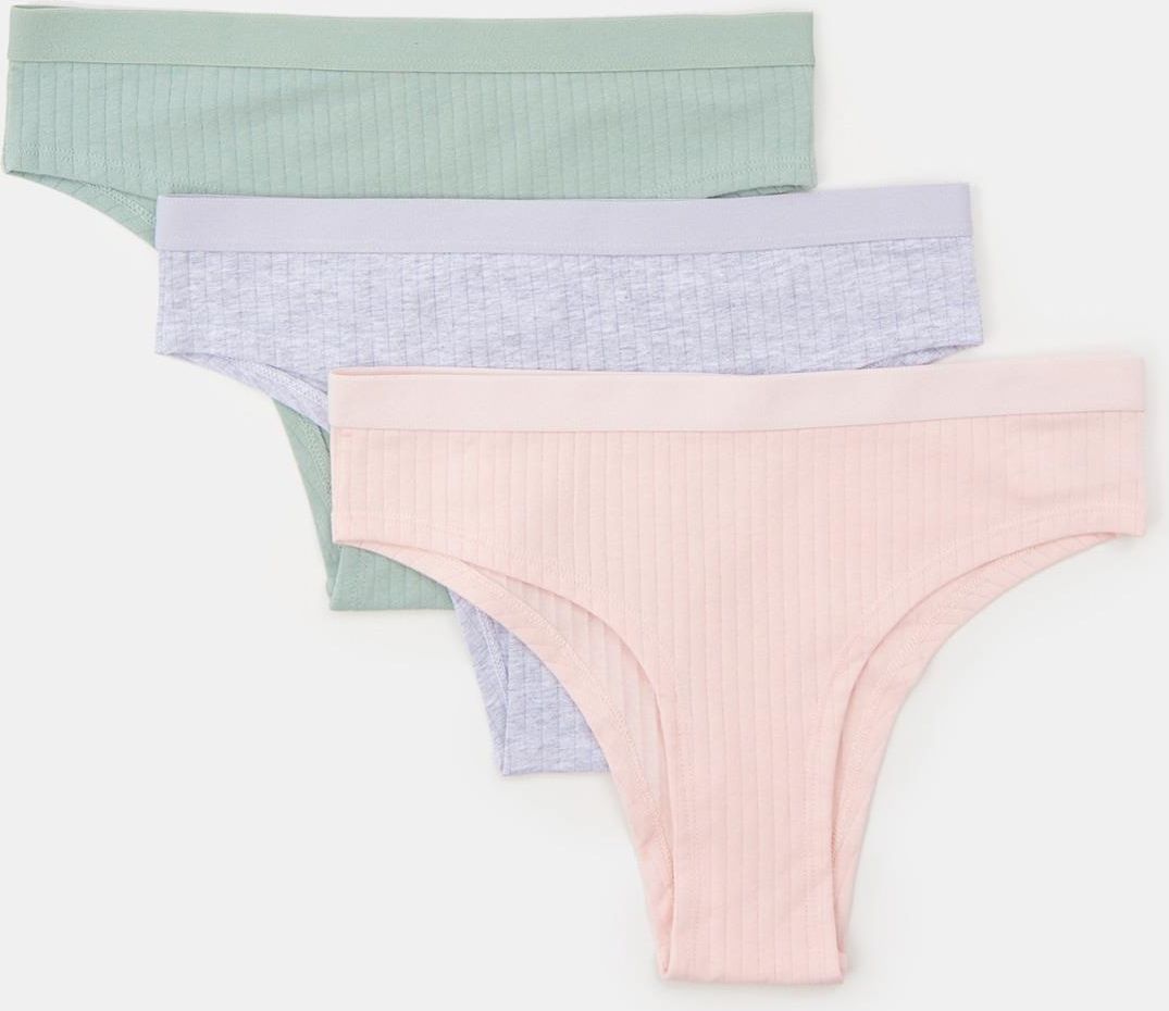 Sinsay - Majtki brazyliany 3 pack - Zielony - Ceny i opinie - Ceneo.pl