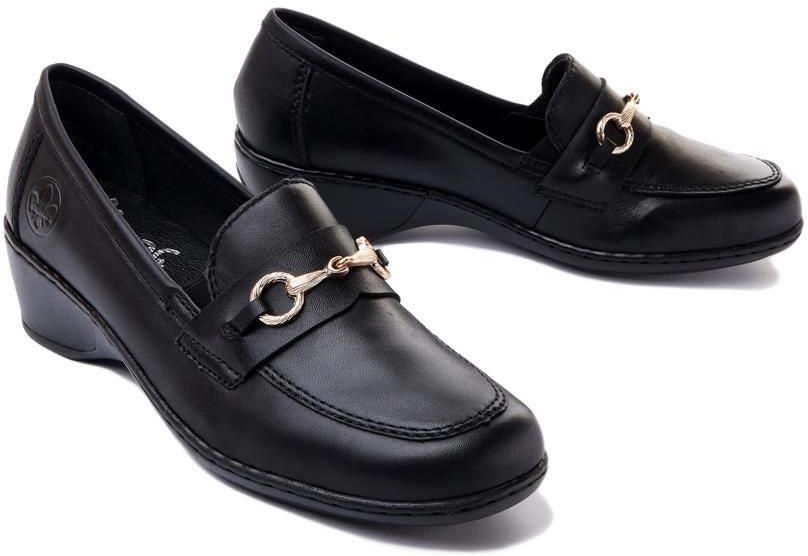 RIEKER 47173-00 black, półbuty damskie - Ceny i opinie - Ceneo.pl