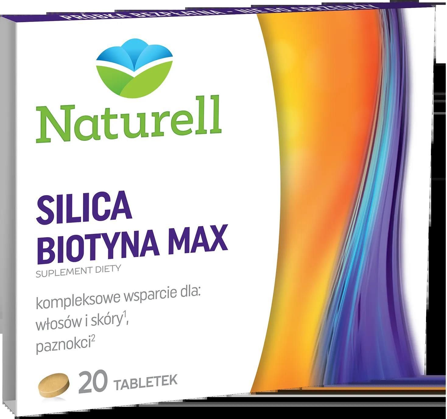 Naturell Chrom Organiczny + B3 60 tabl do rozgryzania i żucia + Silica ...