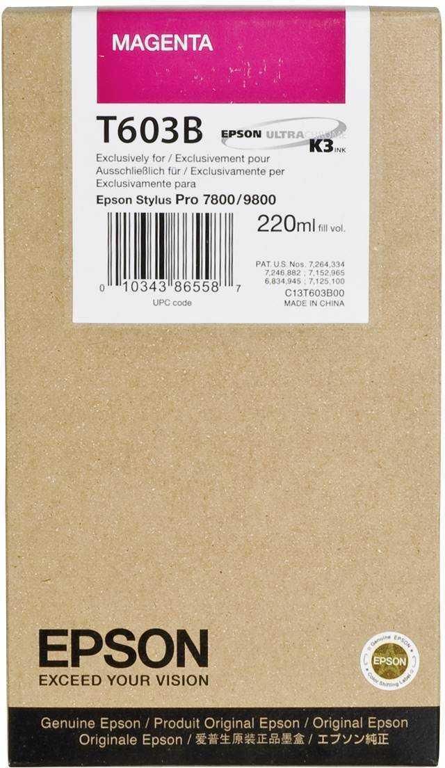 Tusz Epson Stylus Pro 7800/9800 Ink Cartridge (220ml) Magenta ...