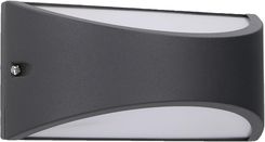 Ogrodowy Kinkiet Led Forlight Kapa 9W Prostokątny Czarny Temperatura ...