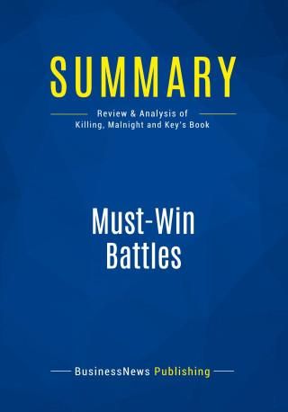 Summary: Must-Win Battles - Literatura obcojęzyczna - Ceny i opinie ...
