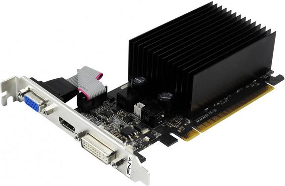 PNY Grafikkarte GeForce 210 / NVIDIA GeForce 210 / 512MB / PCIe / VGA / DV (GF210LH51ESB ...