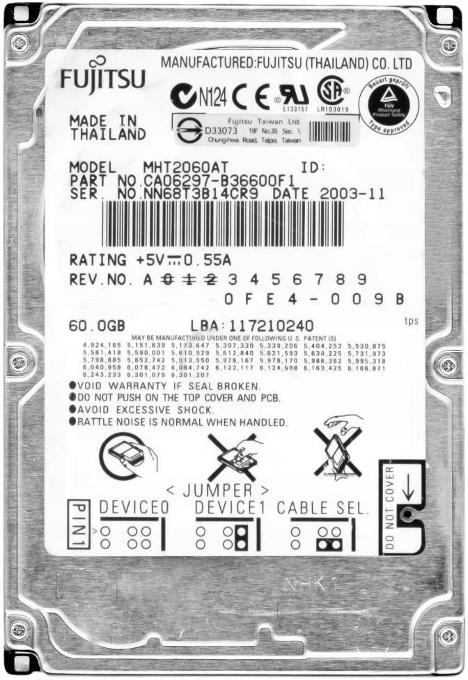 Dysk twardy Fujitsu 60GB Hard Disk Drive (MHW2060AT) - Opinie i ceny na ...