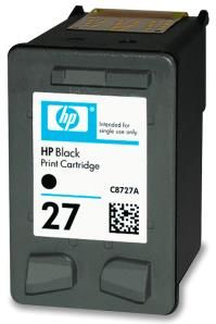 Tusz HP 27 Black Inkjet Print Cartridge (C8727AE#ABE) do drukarki ...