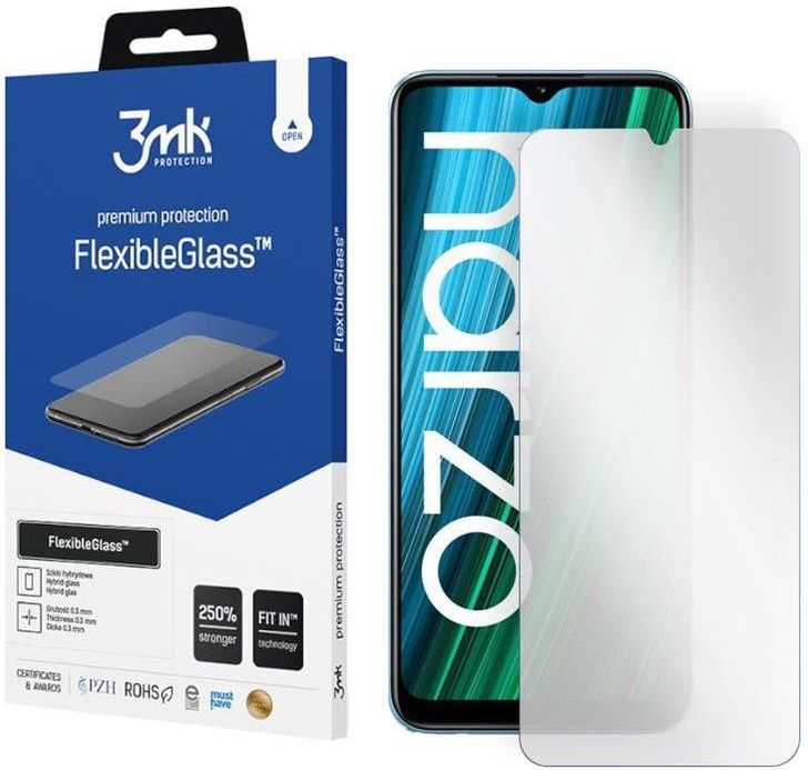 3MK FLEXIBLE GLASS szkło hybrydowe do telefonu Realme Narzo 50A RMX3430 ...