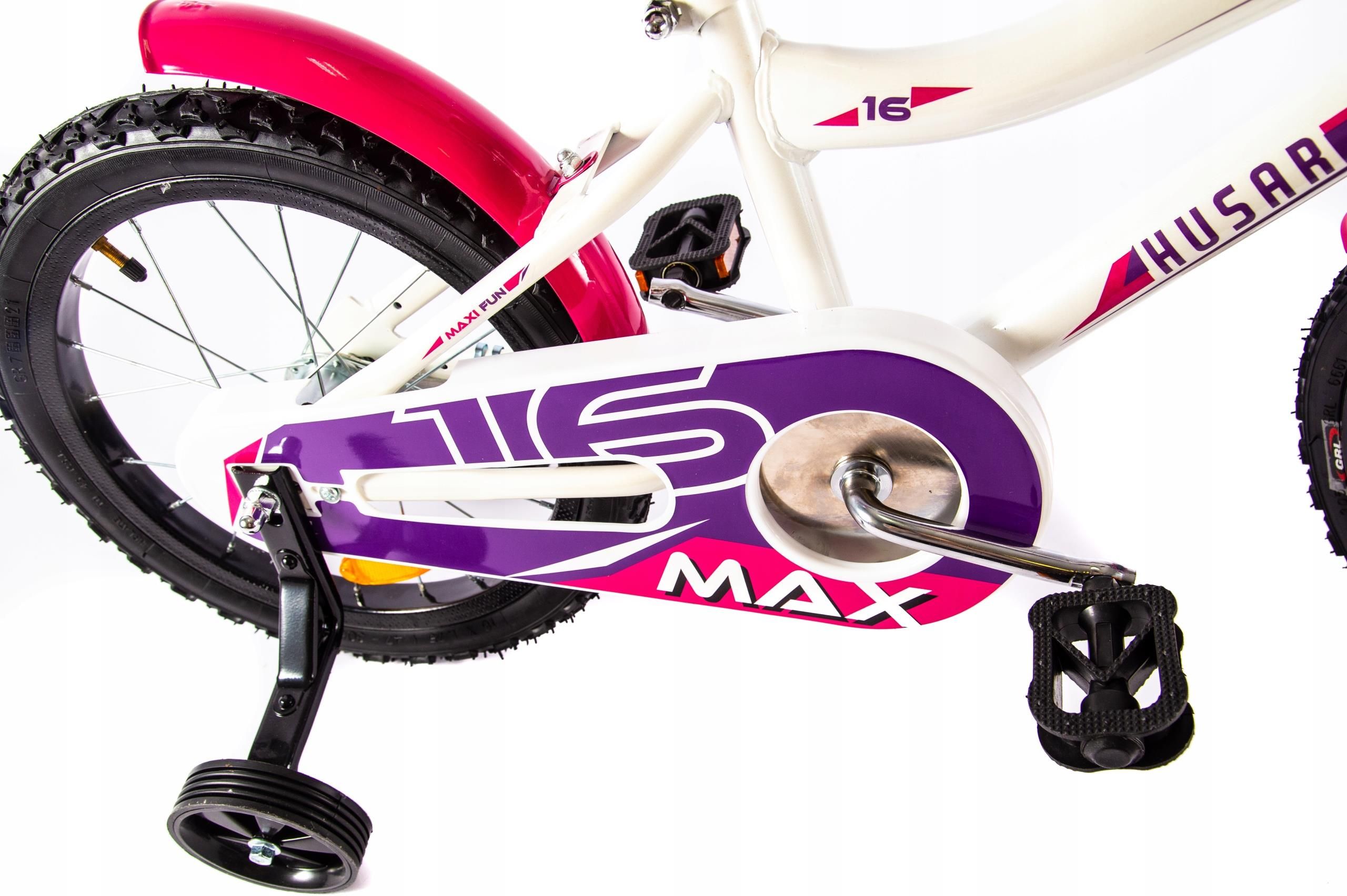 Husar Rower Dziecięcy 16 Girl Biało-Czerwony - Ceny i opinie - Ceneo.pl