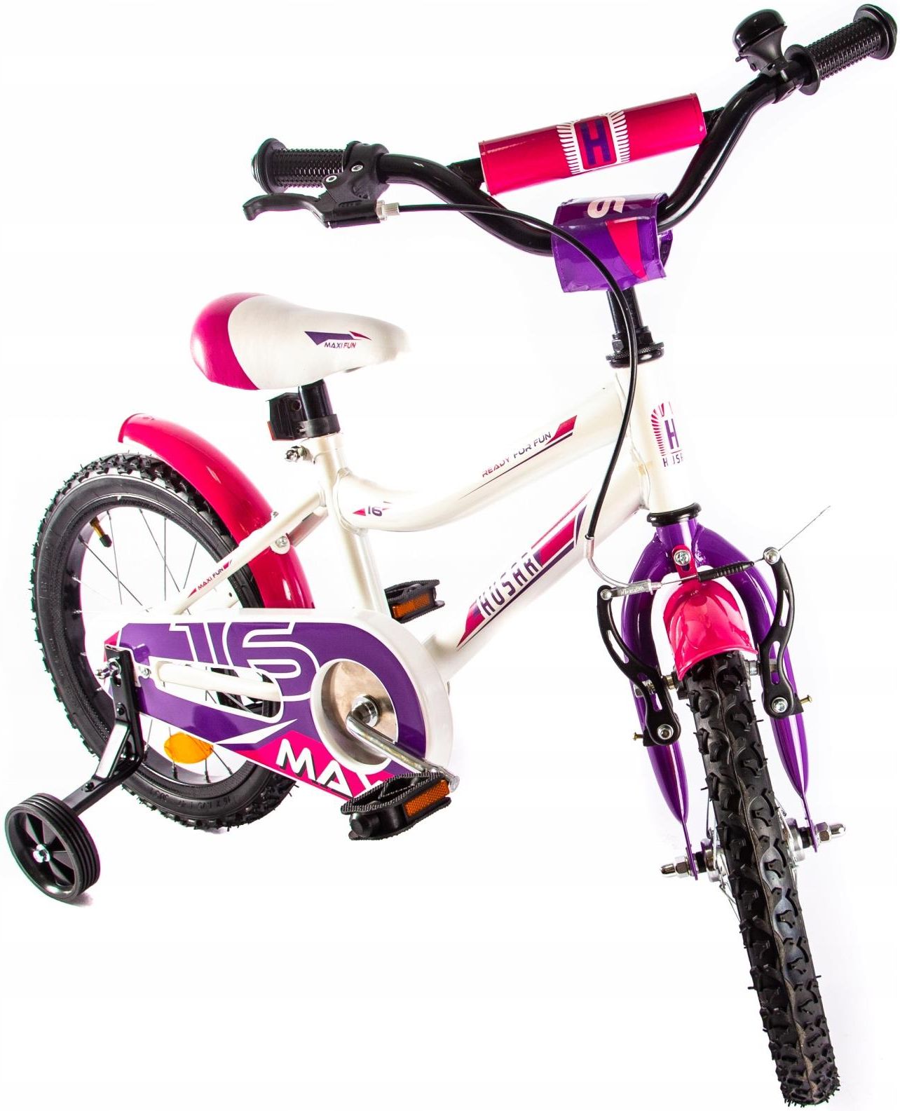 Husar Rower Dziecięcy 16 Girl Biało-Czerwony - Ceny i opinie - Ceneo.pl