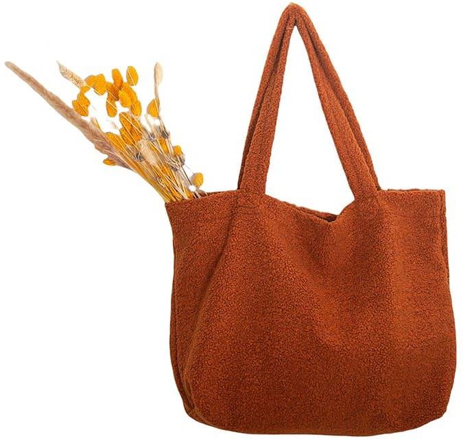 Little nice things Shopper bag w kolorze jasnobrązowym - 59 x 46 x 10 ...