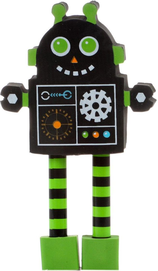 Skool Tools Ltd Ołówek Z Gumkami Game Over Robot Różnokolorowy 105X60Mm ...