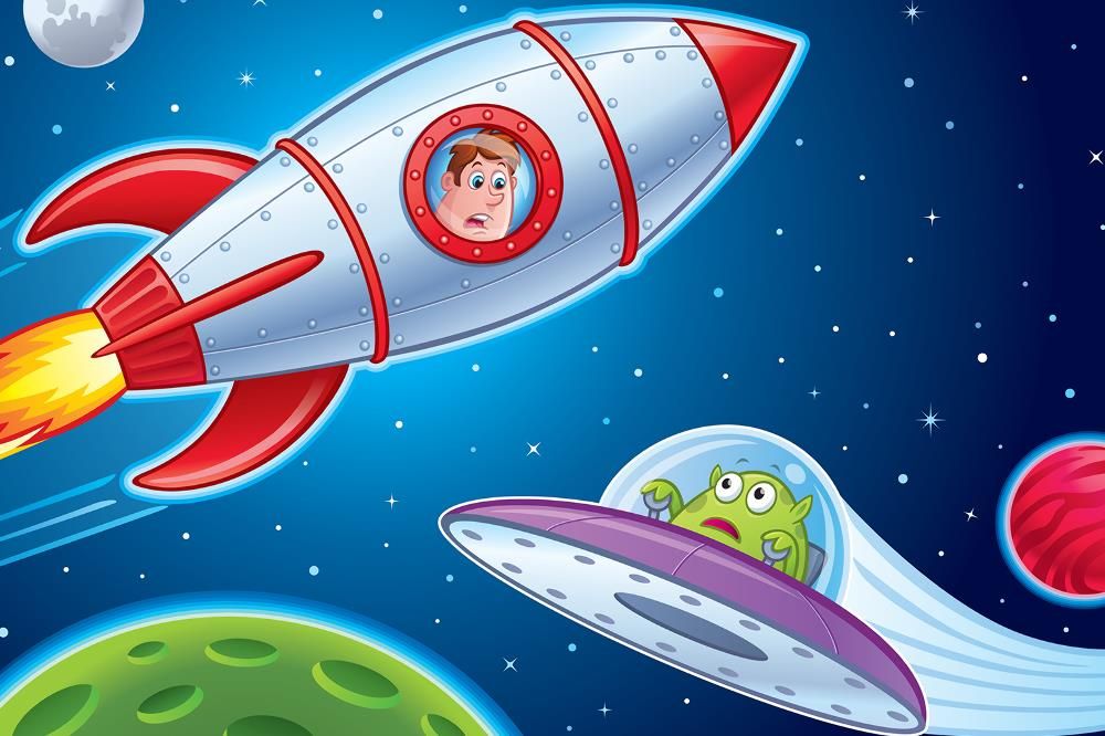 Fototapety.Pl Kosmita Statek Planety Kosmos Człowiek W Rakiecie ...