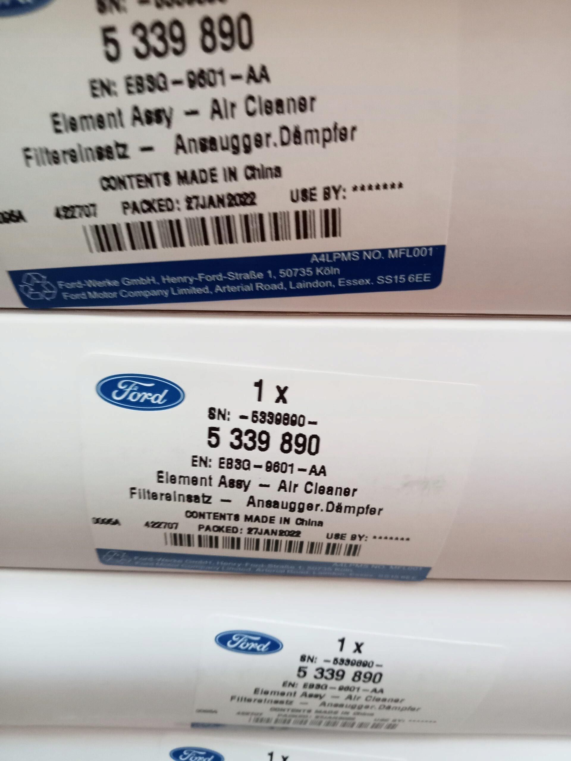 5339890 FILTR POWIETRZA 2.0 DIESEL RANGER OE FORD - opinie i ceny na ...