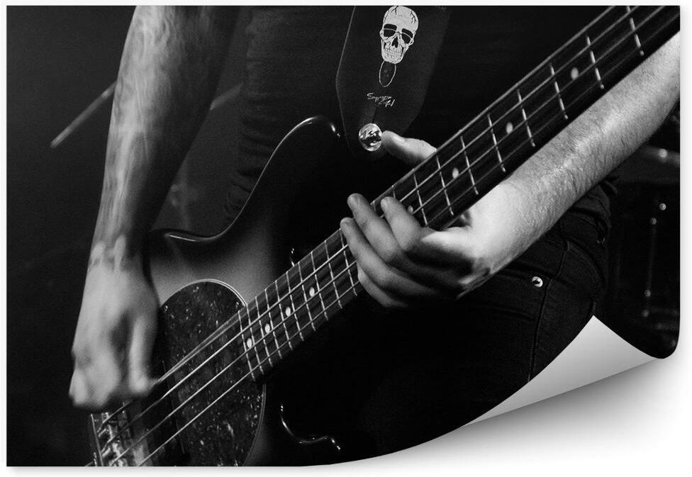 Fototapety.Pl Rockowa Gitara Czarno-Białe Muzyka Fototapeta 250x250cm ...
