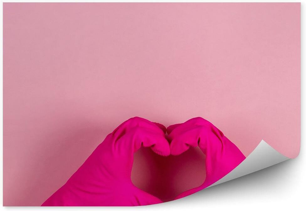 Fototapety.Pl Kobiece Ręce W Różowych Gumowych Rękawiczkach Serce ...