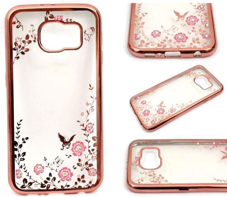 Etui BUMPER GLOSSY DIAMOND do telefonu Sam S6 G920 jasny róż ...