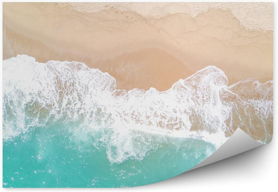 Fototapety.Pl Widok Z Lotu Ptaka Piaszczysta Plaża Ocean Fale ...