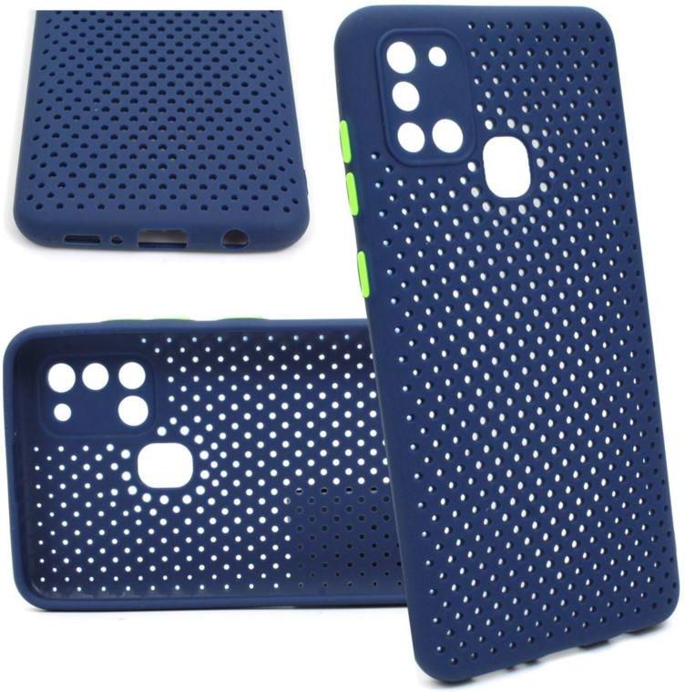 Etui Breath Case do telefonu Samsung Galaxy A21s 2020 A217 granatowe ...