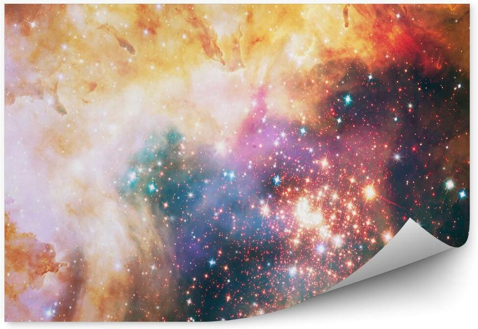 Fototapety.Pl Pomarańczowo Czerwona Galaktyka Gwiazdy Niebo Fototapeta 250x250cm Magicstick ...