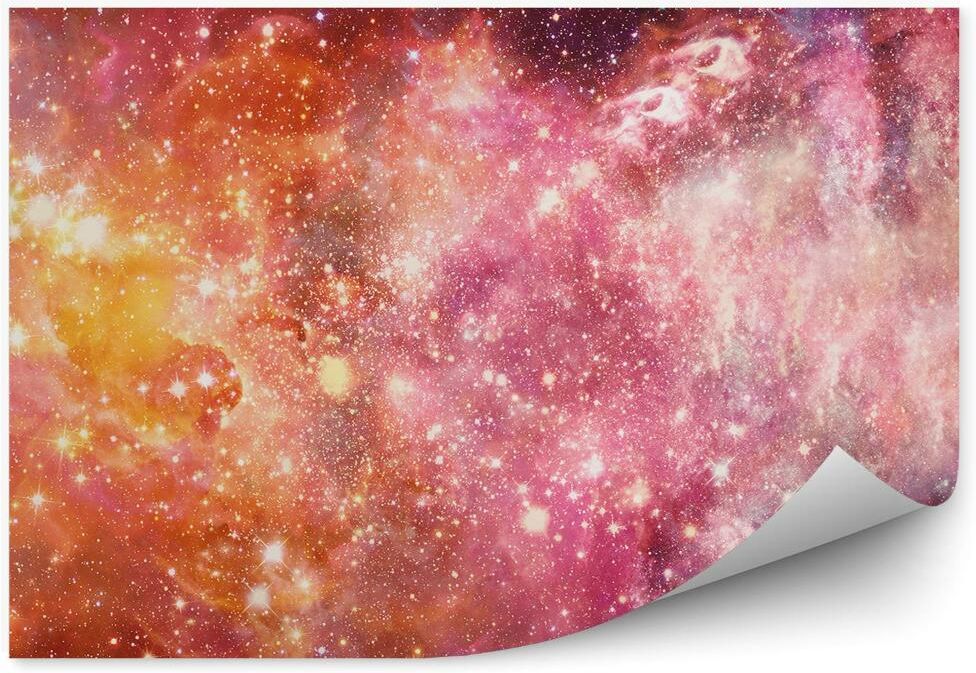 Fototapety.Pl Pomarańczowo Czerwona Galaktyka Gwiazdy Niebo Fototapeta 250x250cm Fizelina ...