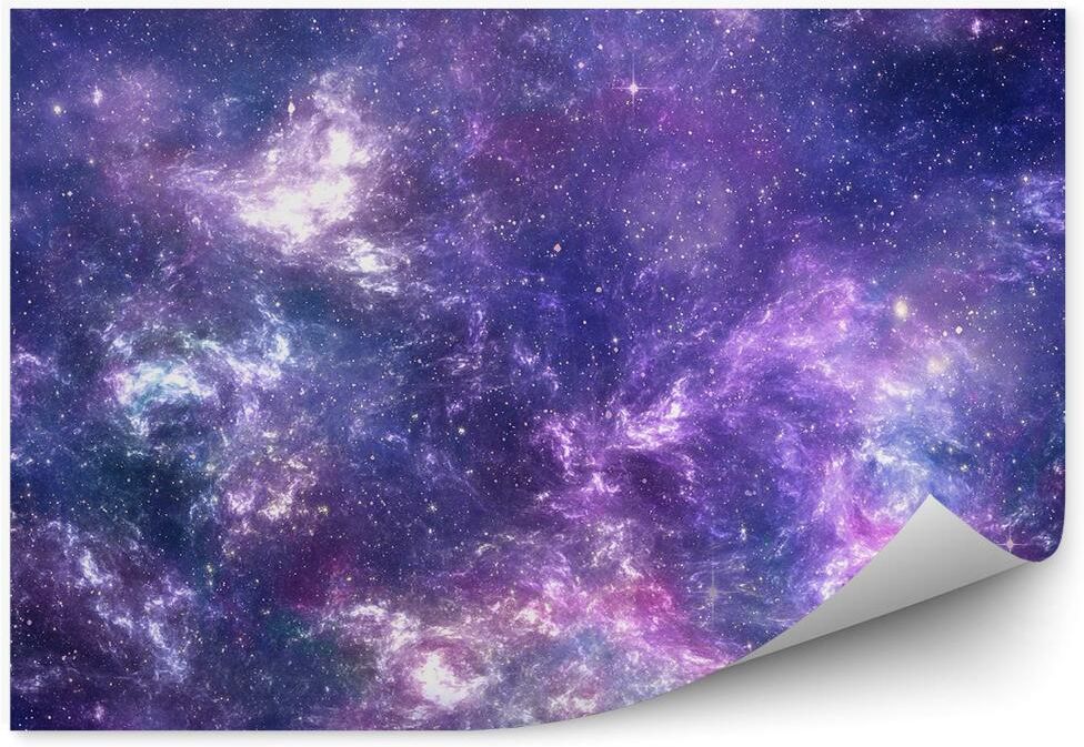 Fototapety.Pl Fioletowo Biała Galaktyka Nebula Gwiazdy Abstrakcja Fototapeta 250x250cm Fizelina ...