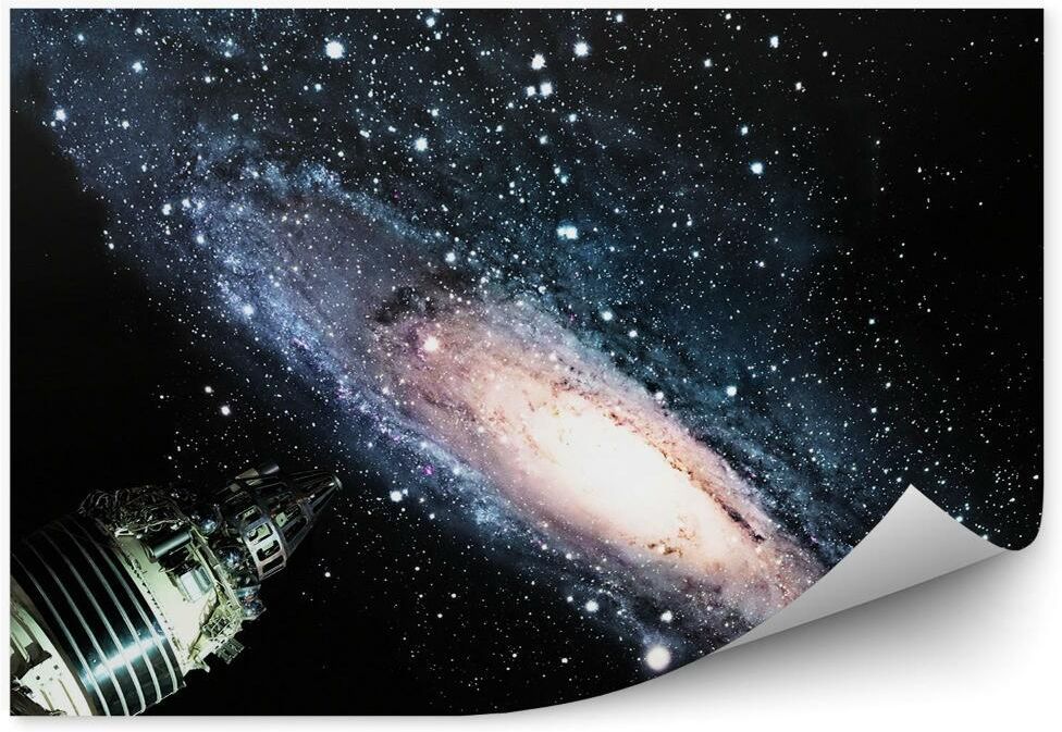 Fototapety.Pl Galaktyka Spiralna Gwiazdy Wszechświat Rakieta Fototapeta 250x250cm Magicstick ...