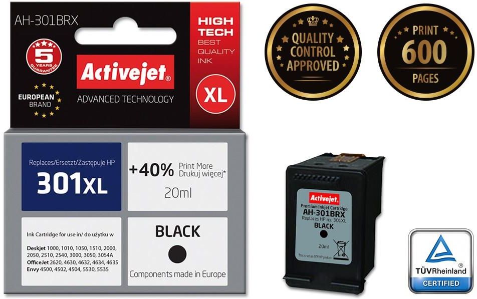 Tusz Activejet AH-301BRX Czarny do HP 301XL CH563EE do drukarki ...
