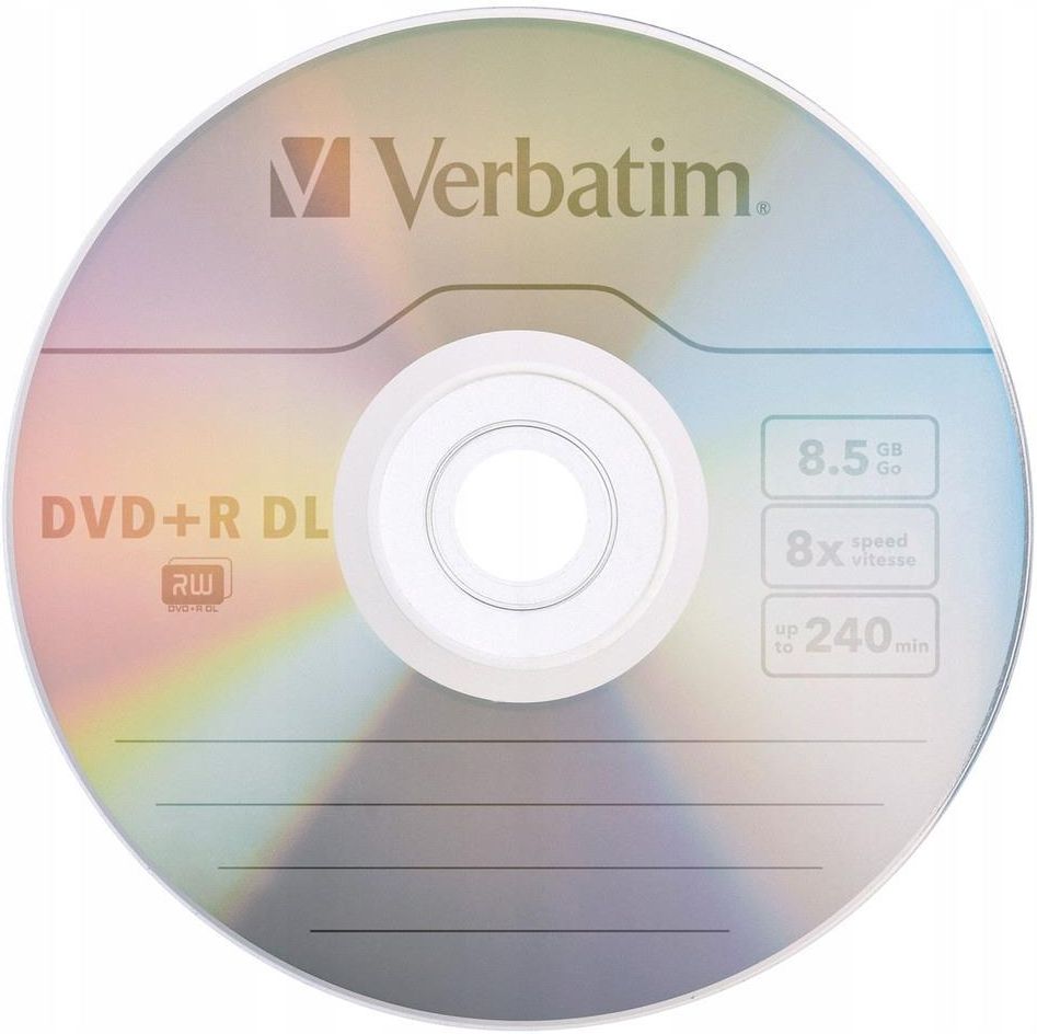 Nośnik danych Verbatim Dvd+r DL 8,5GB MKM003 - Opinie i ceny na Ceneo.pl