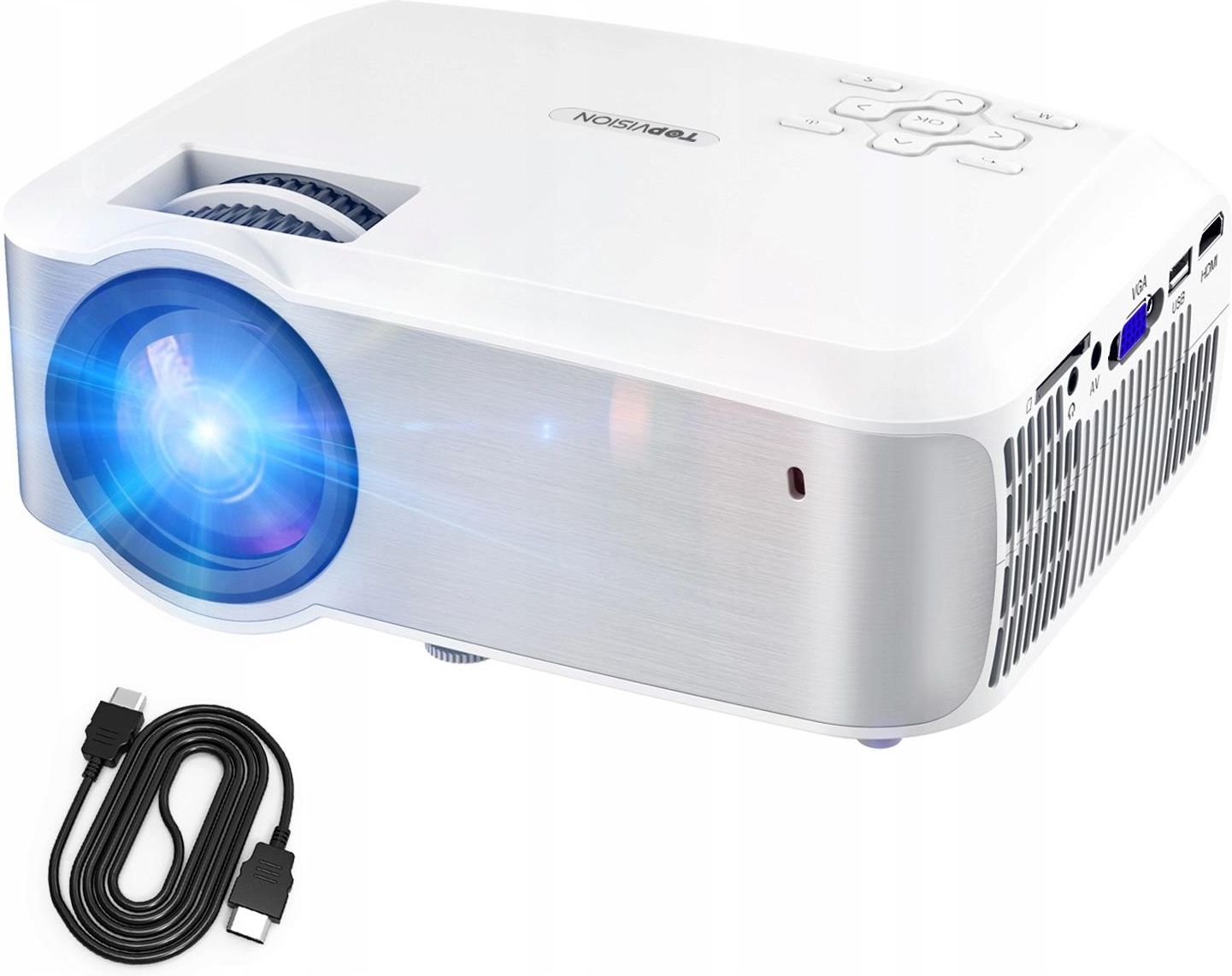 Projektor TopVision T23 White Silver 1280x720 - Ceny i opinie - Ceneo.pl
