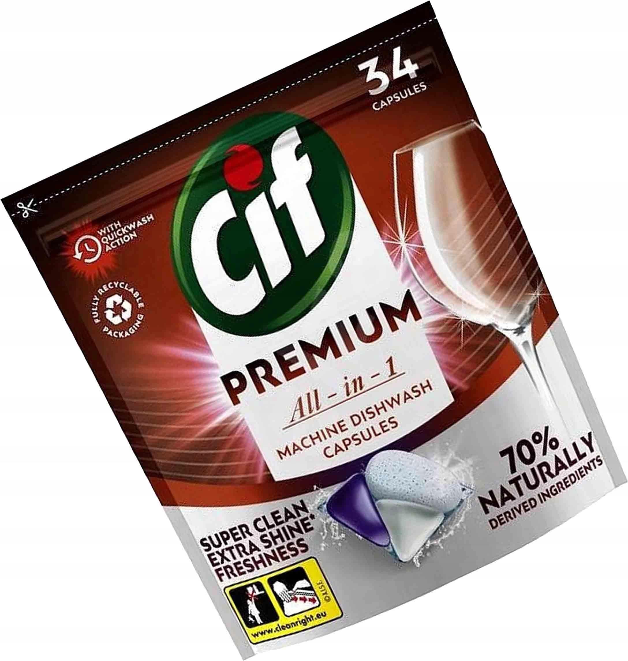 Cif All In One Premium Kapsułki 34Szt. - Ceny i opinie - Ceneo.pl