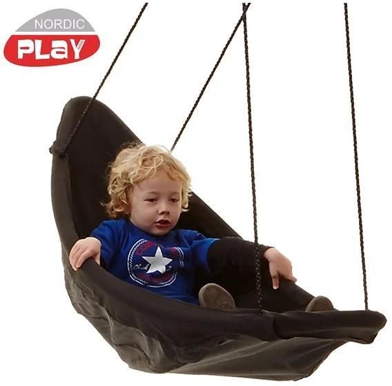Nordic Play Canoe Swing Black 153X54 Cm - Ceny i opinie - Ceneo.pl