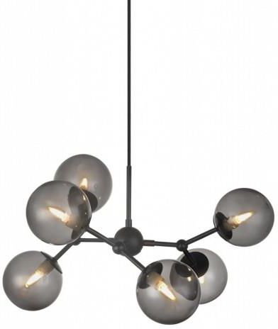 Halo Design Atom Czarna 57 6xG9 Lampa wisząca regulowana (738823 ...