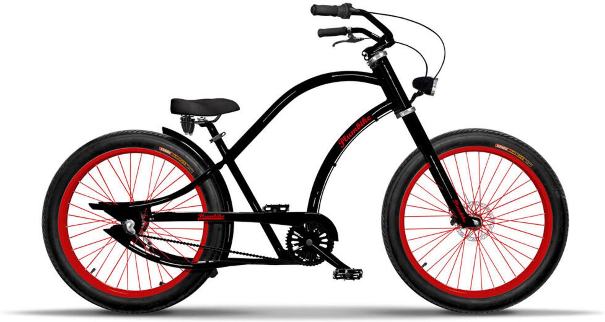 Plumbike Cruiser Grand Chopper Blaise Czarny Czerwony - Rowery Cruisery ...