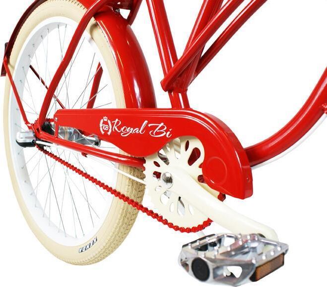 Royalbi Beach Cruiser Rosie Damski Czerwony - Rowery Miejskie Damskie ...