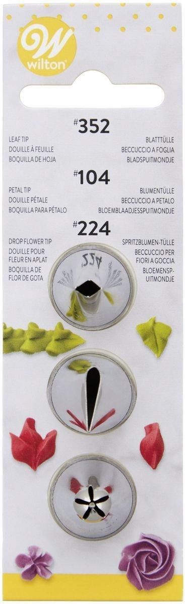 Zestaw tylek - Wilton - Płatek, Liść, Kwiat, 3 szt - Ceny i opinie ...