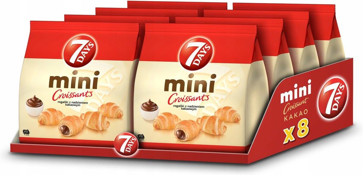 7 Days Mini rogaliki o smaku kakaowym 185g-8szt - Ceny i opinie - Ceneo.pl