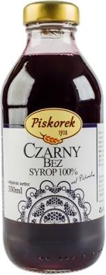Piskorek Syrop 100% czarny bez 330 ml - Ceny i opinie - Ceneo.pl