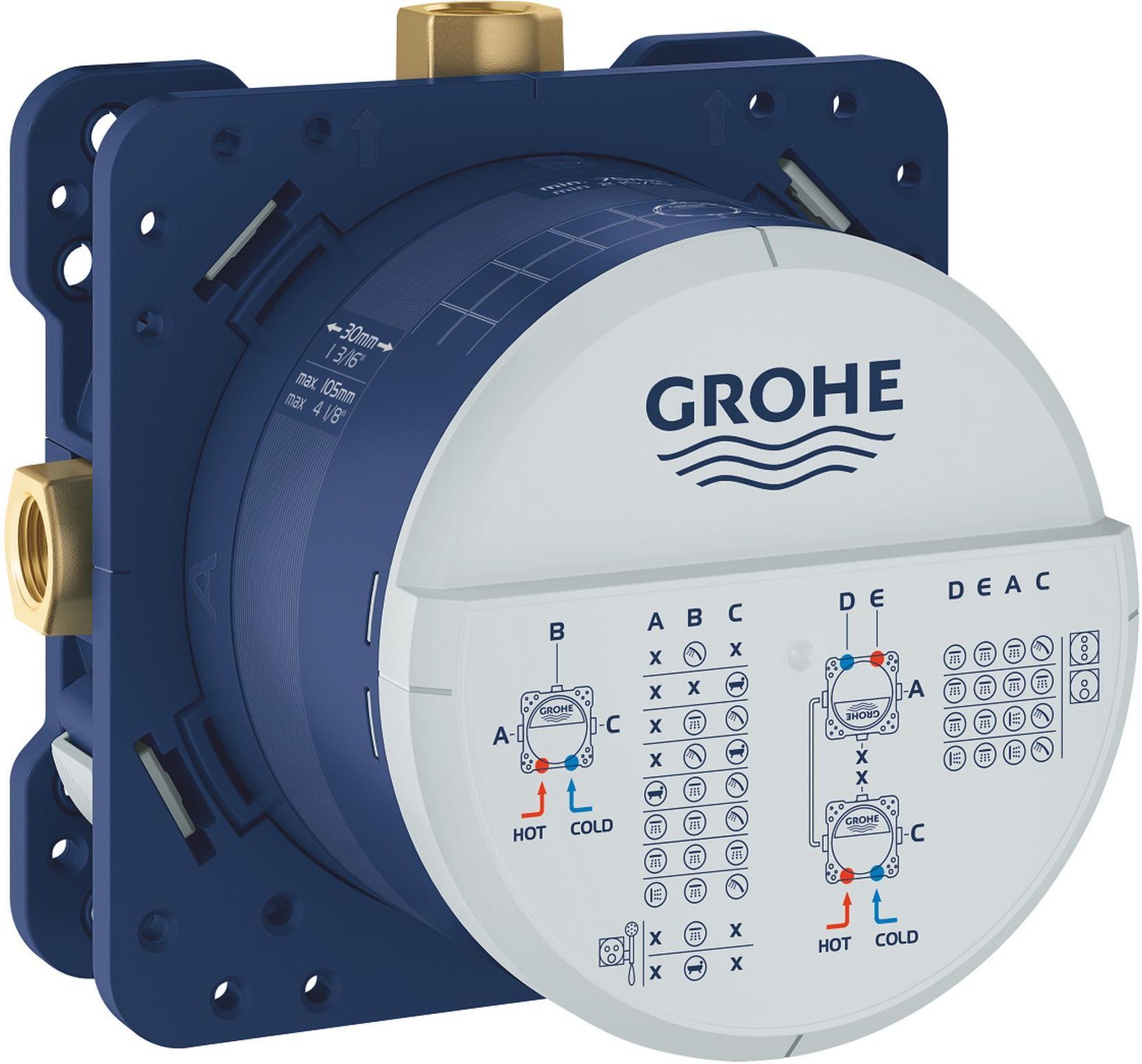 Zestaw prysznicowy Grohe Smartcontrol Hard Graphite 29119A00+35600000 ...