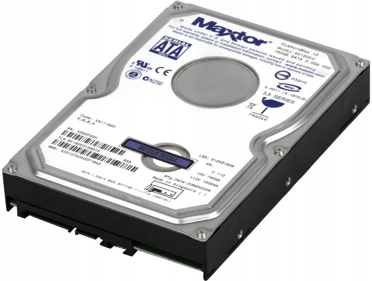 Dysk twardy Seagate DiamondMax 10 SATAII 160GB (6V160E0) - Opinie i ...