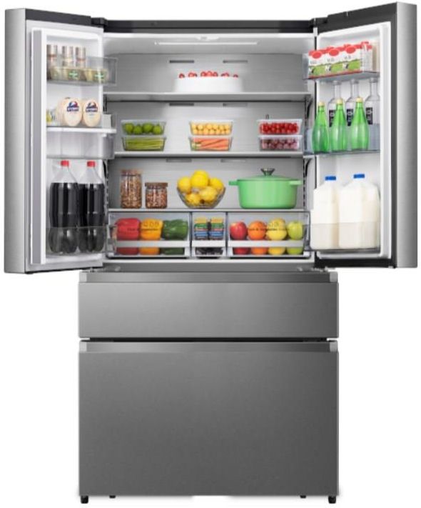 Lodówka Hisense RF749N4WIF jednodrzwiowe 178,5 cm Srebrna - Ceneo.pl