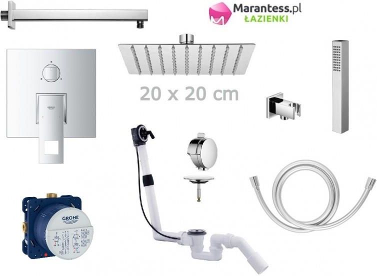 Zestaw podtynkowy Grohe Eurocube Hydroland 20x20 24094000WAN13 - Opinie ...