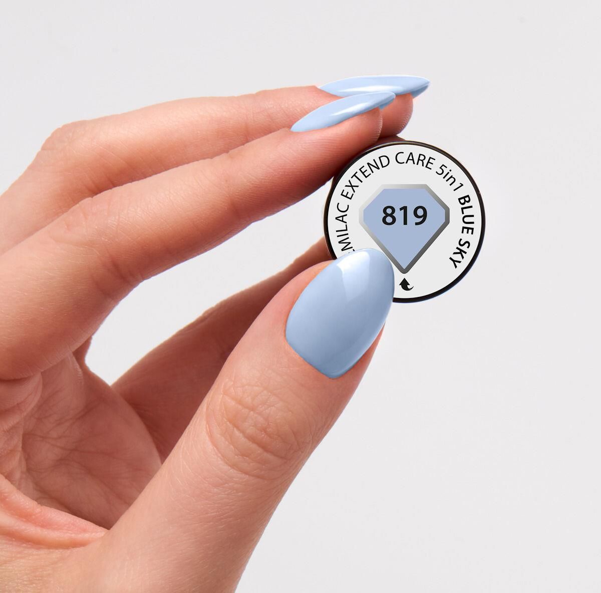Semilac Lakier Hybrydowy 5W1 Extend - 819 Blue Sky 7Ml - Opinie i ceny ...