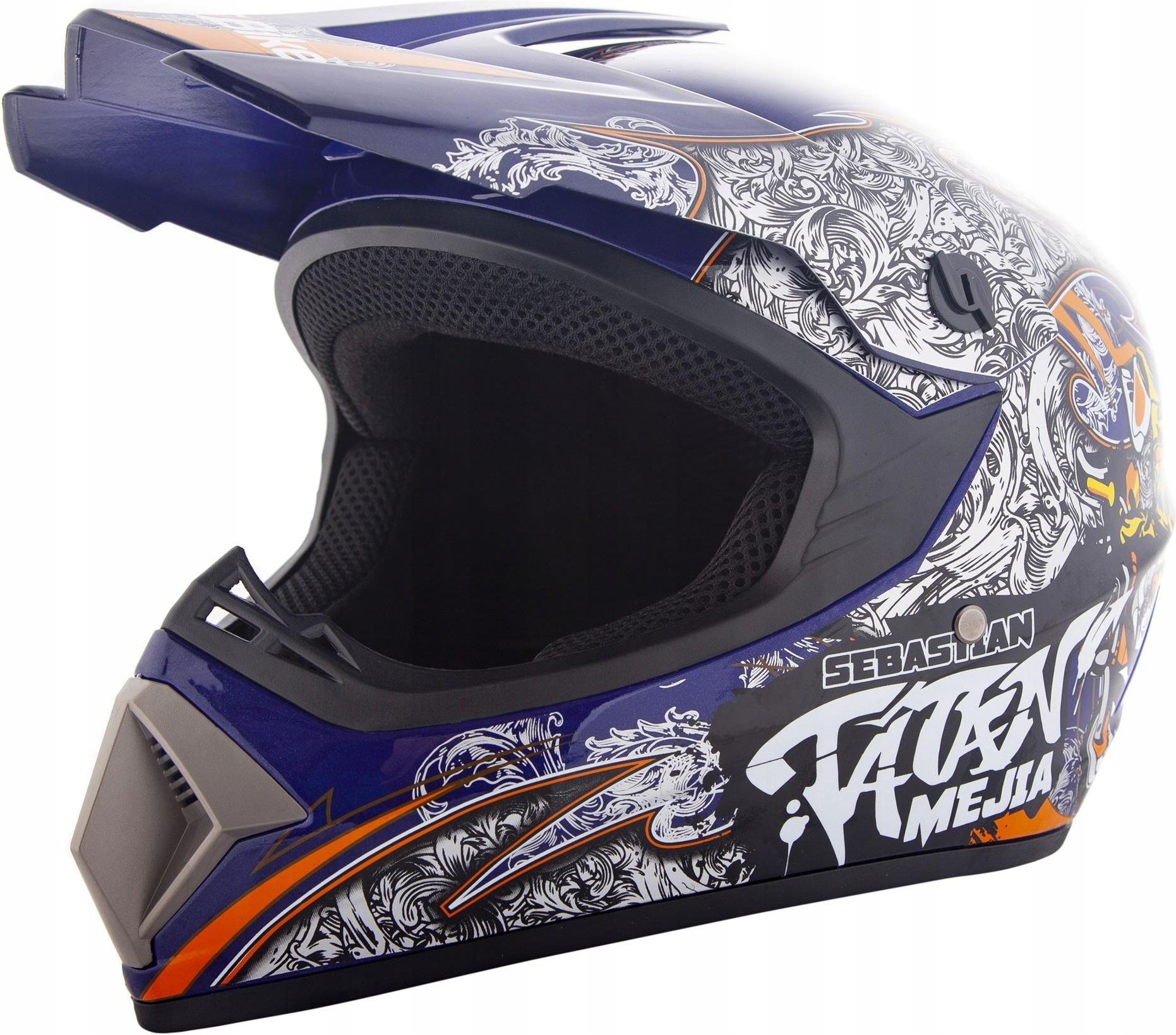 Kask motocyklowy City-Bike Crossowy Lekki Na Enduro Quad Atv Cross Xs ...