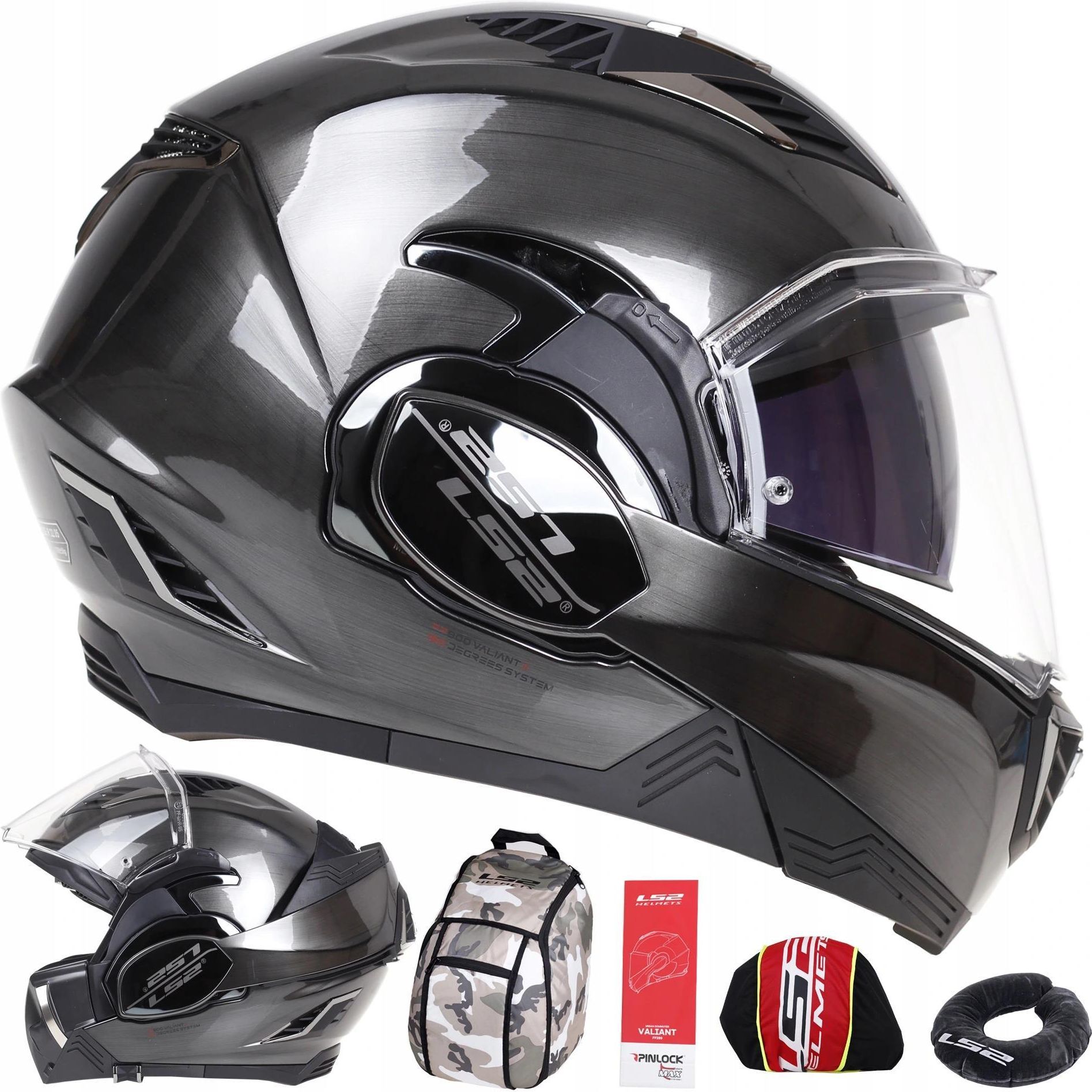 Kask motocyklowy Ls2 Szczękowy Ff900 Valiant Ii Jeans Titanium - Opinie ...