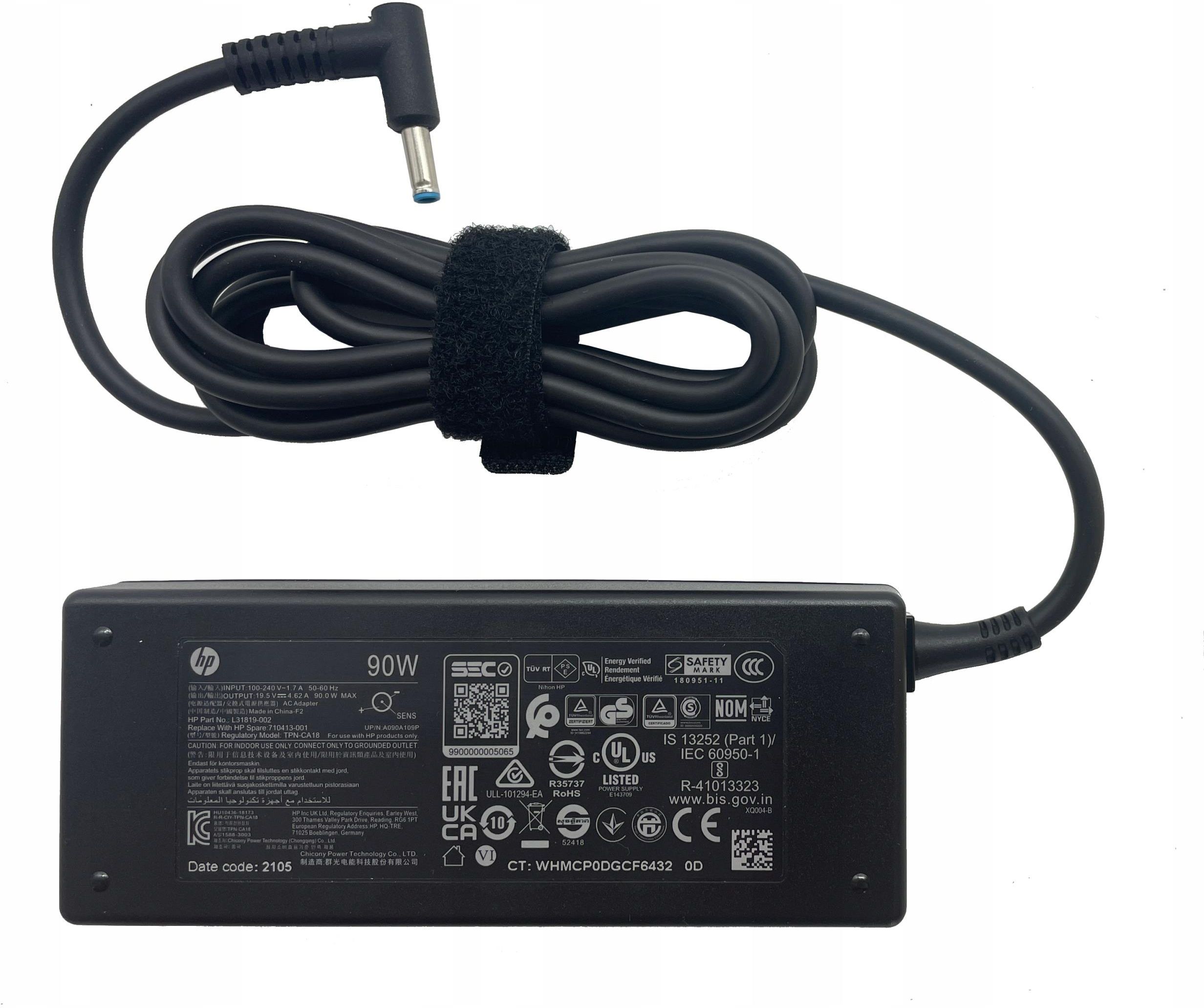 Zasilacz do laptopa HP NOWY ORYGINALNY ZASILACZ 90W 19,5V TPN-CA18 ...