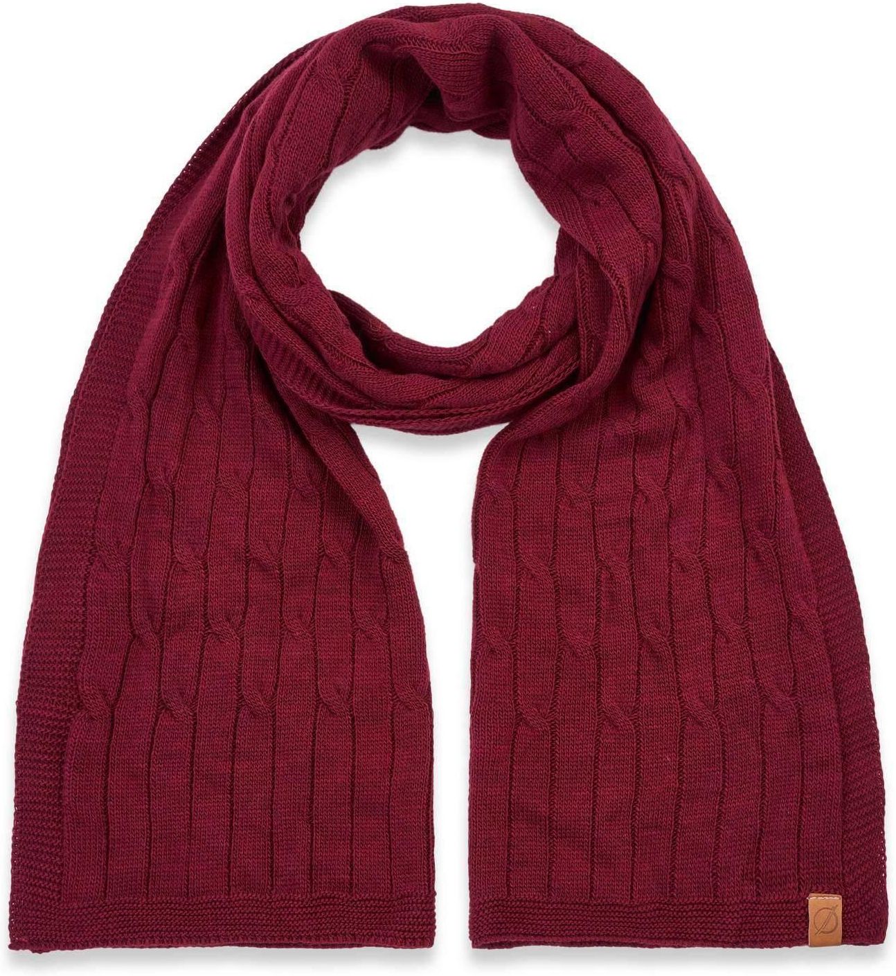 Bordowy długi szalik damski zimowy brødrene - Ceny i opinie - Ceneo.pl
