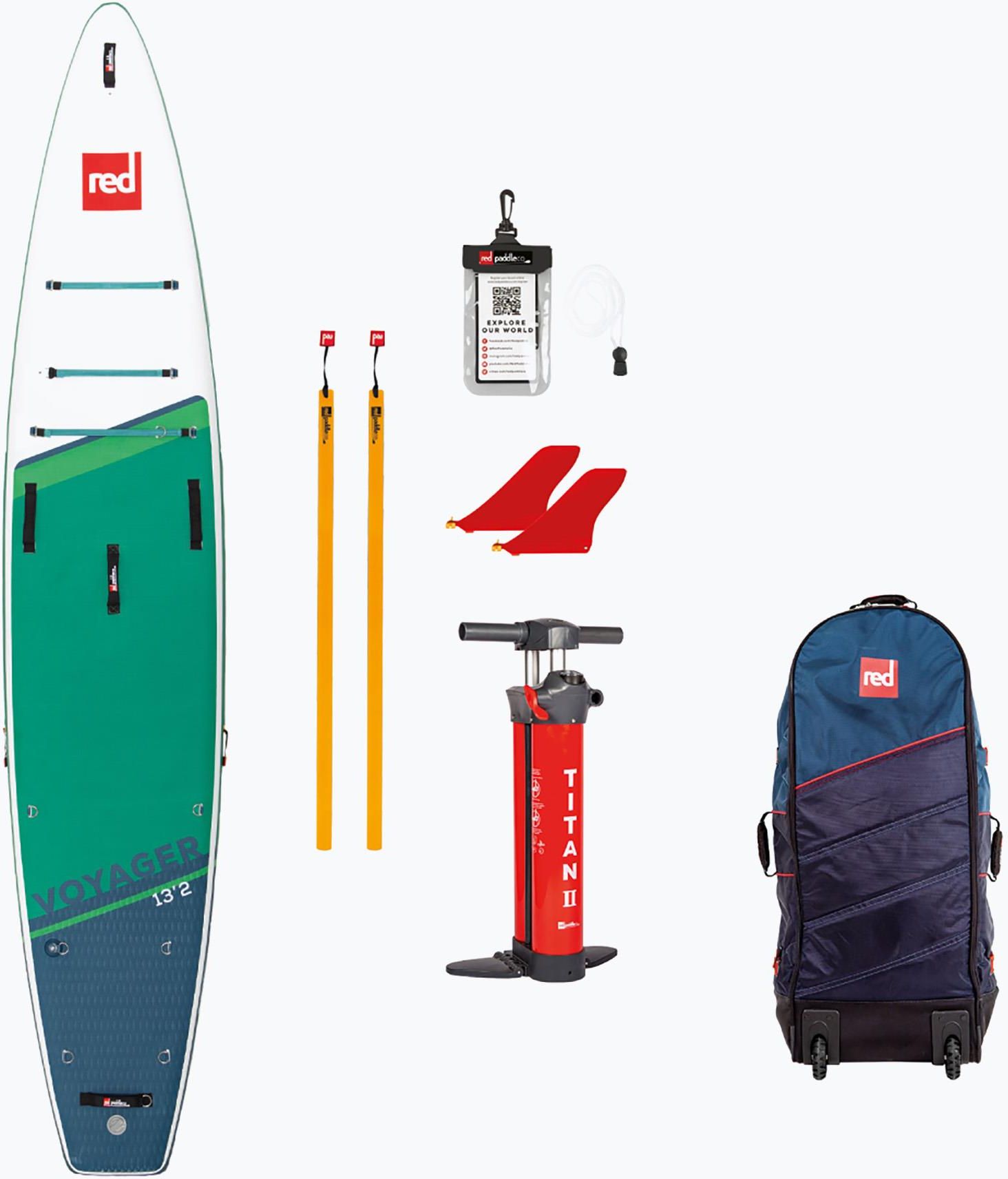 Red Paddle Co Sup Voyager Plus 13'2 Zielona 17624 5056291109620 - Ceny ...